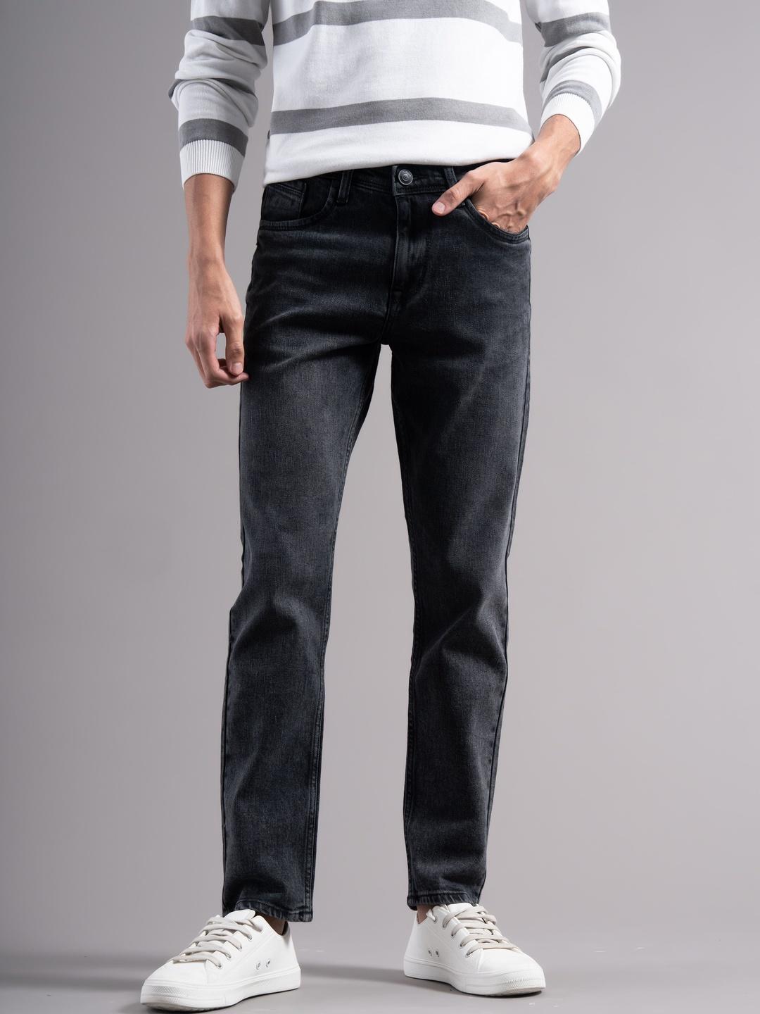 Buy British Club Men Smart Slim Fit Mid Rise Light Fade Jeans - Jeans ...