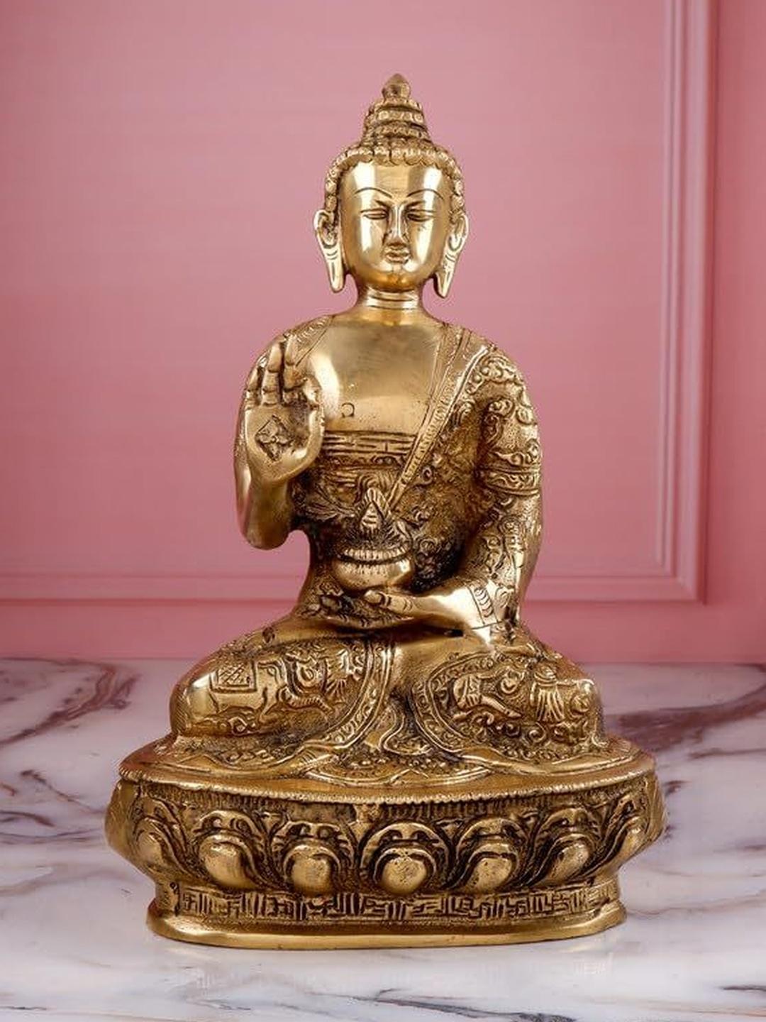 Buy JY Beige Buddha Curio Showpiece - Showpieces for Unisex 38155087 ...