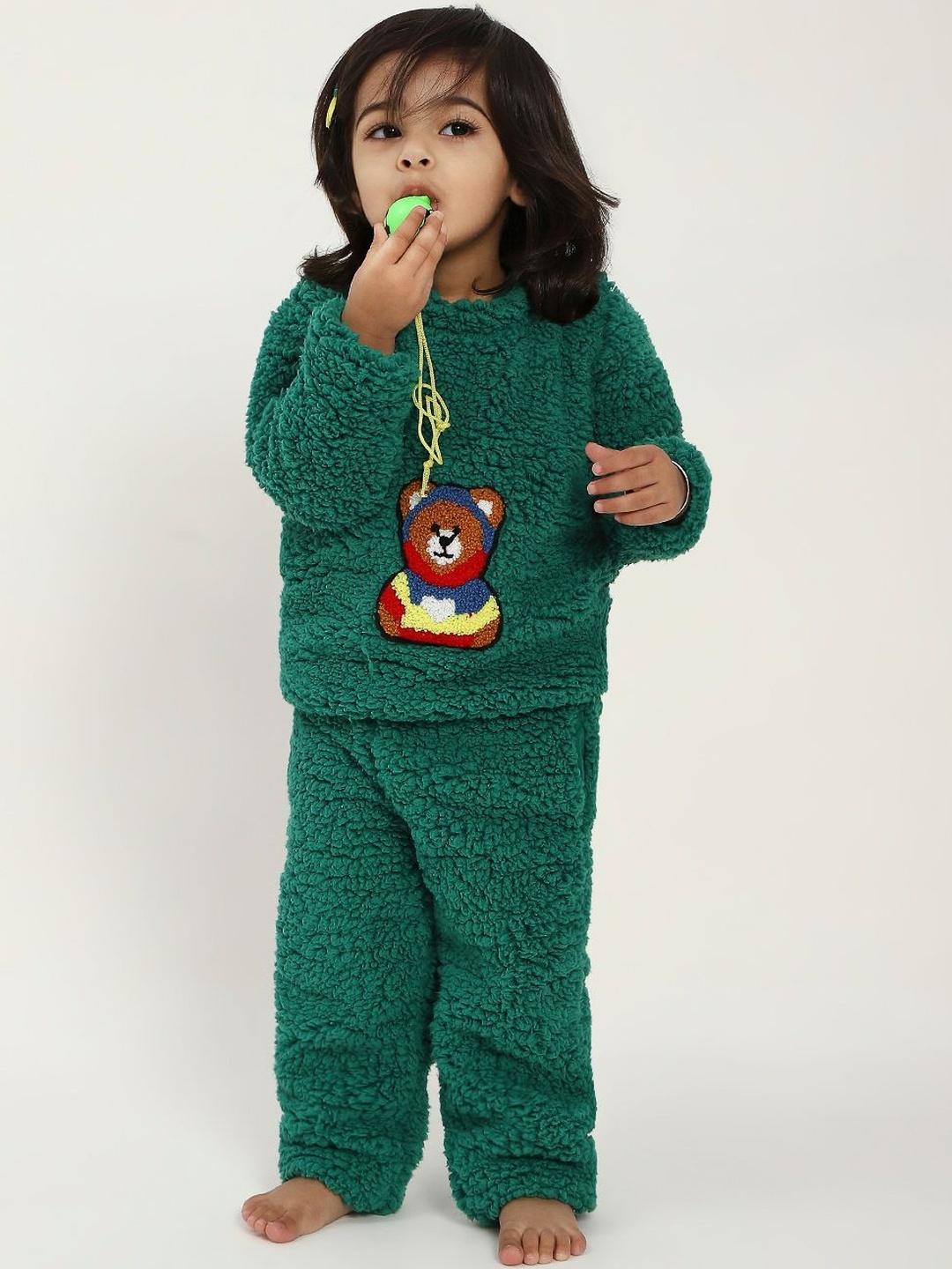 Buy SPUNKIES Kids Teddy Embroidered Co Ord Set - Clothing Set for ...