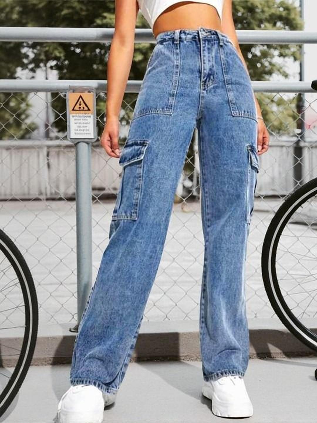 Buy M MODDY Women Comfort High Rise Light Fade Jeans - Jeans for Women ...