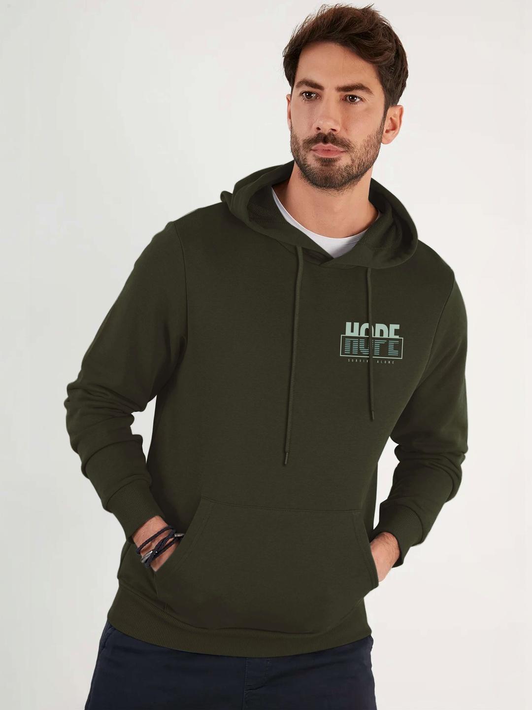 Buy Mast & Harbour Men Printed Hooded Sweatshirt - Sweatshirts for Men ...