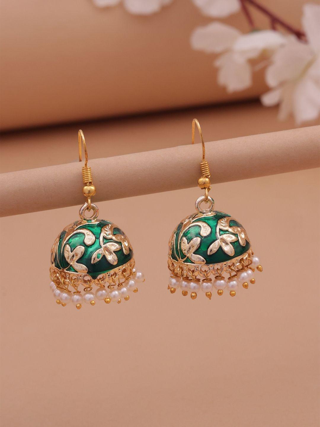 Buy Fida Floral Jhumkas Earrings - Earrings for Women 38166447 | Myntra