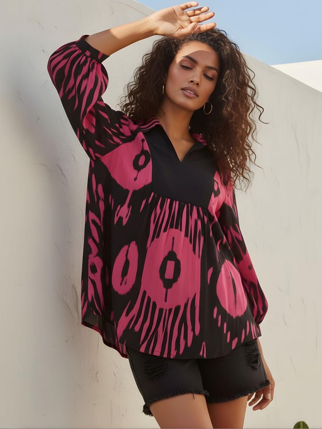 Buy Dora Dori Print Bishop Sleeves Top - Tops for Women 38163000 | Myntra