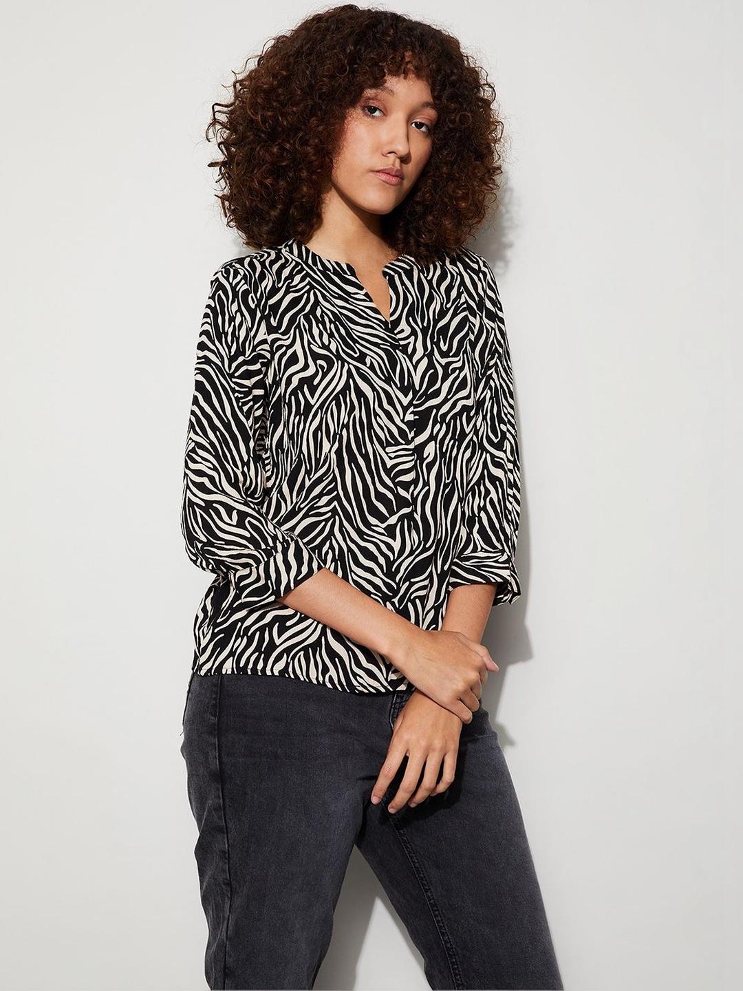 Buy Fame Forever By Lifestyle Animal Print Top - Tops for Women ...