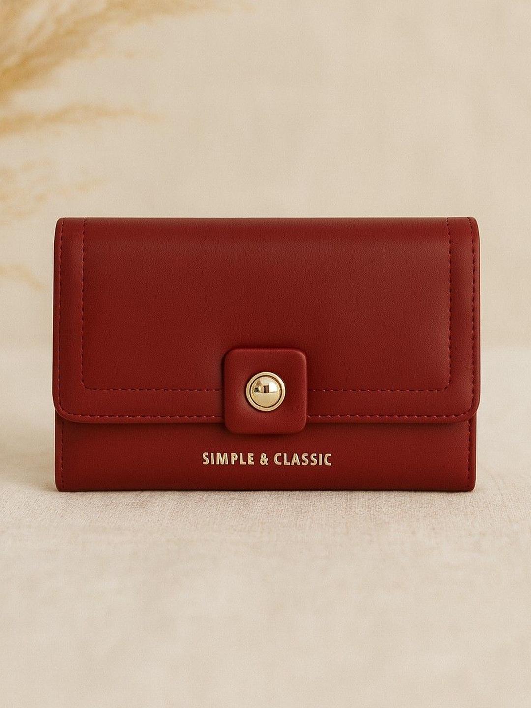 Buy ALL ABOUT HER Women Buckle Detail PU Three Fold Wallet - Wallets ...