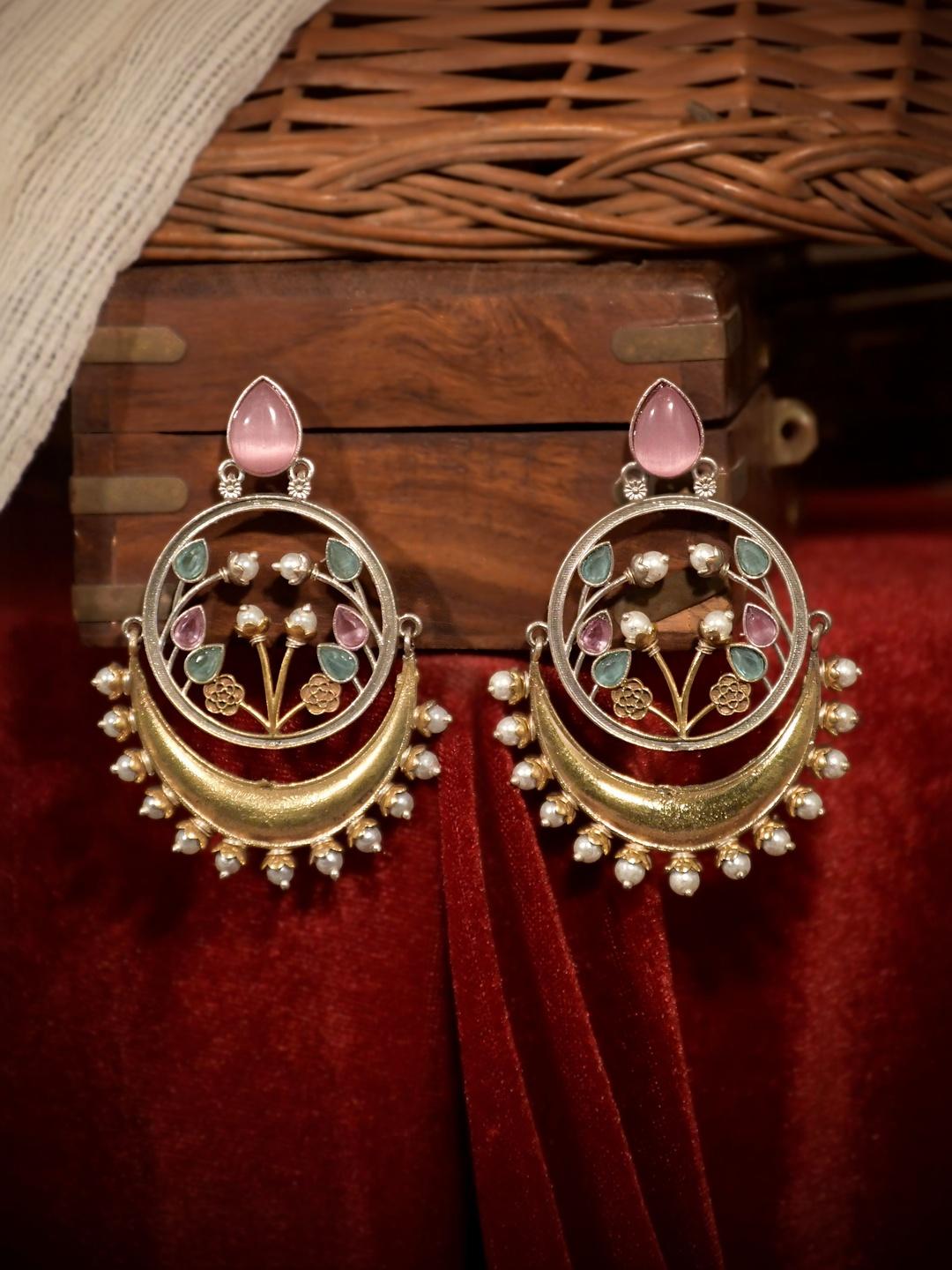Buy NAMAN ARTS Circular Drop Earrings - Earrings for Women 38203537 ...