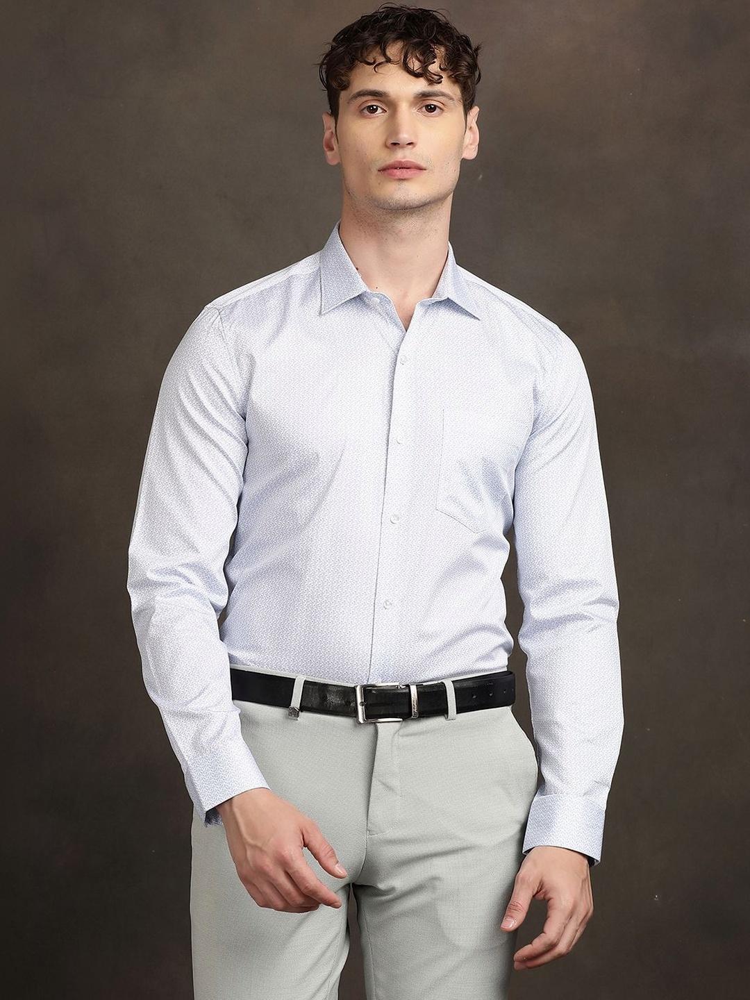 Buy Turtle Men Standard Slim Fit Printed Formal Shirt - Shirts for Men ...