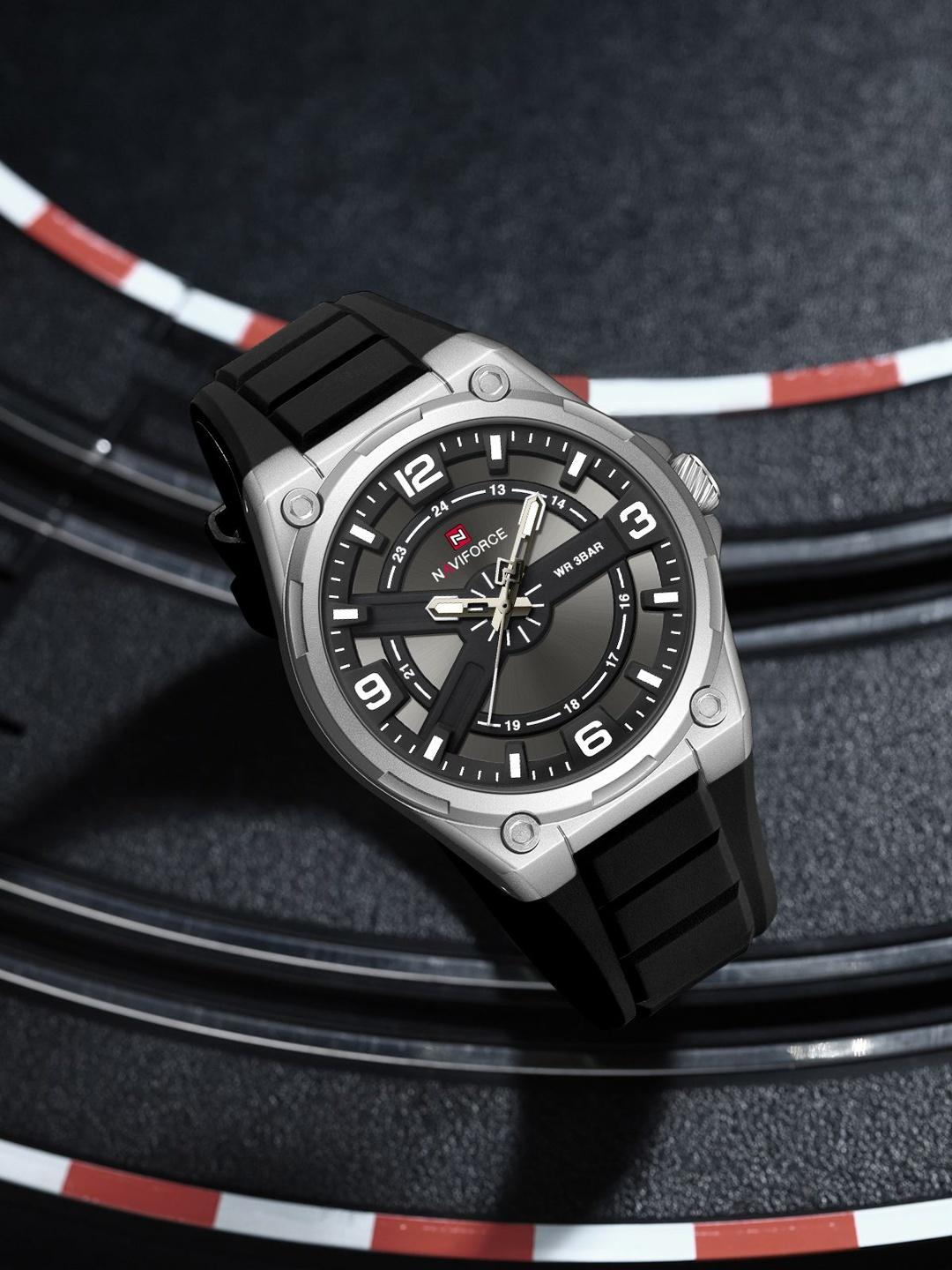 Buy Naviforce Men Dial & Straps Analogue Date Aperture Watch NF9260 S B ...