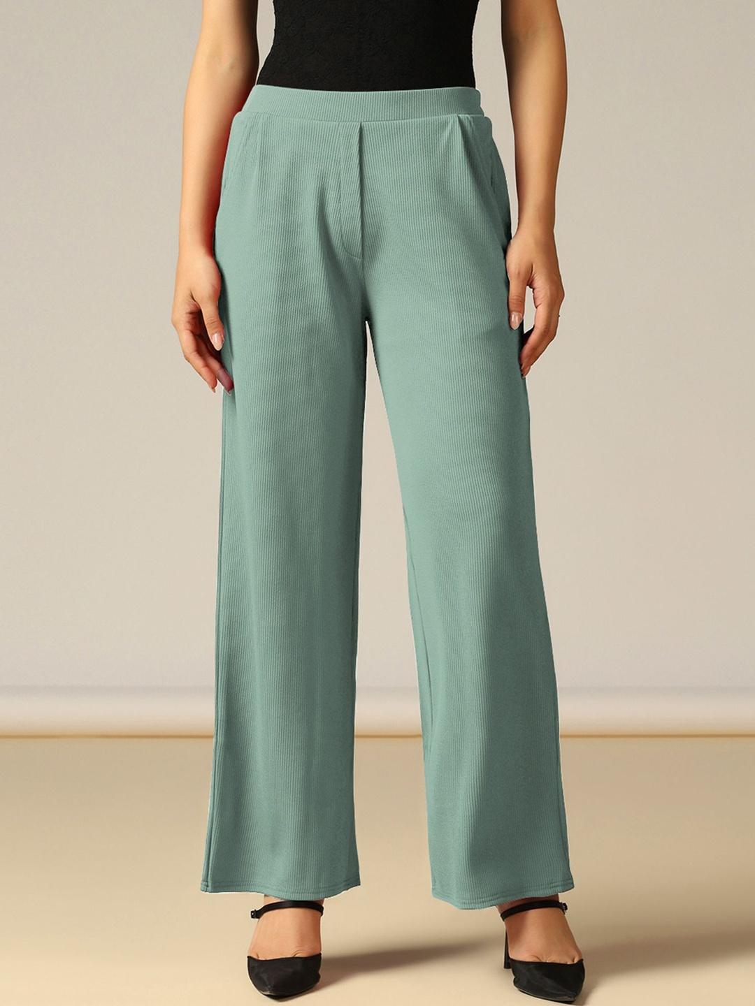 Buy SZN Women Wrinkle Free Trousers - Trousers for Women 38229408 | Myntra