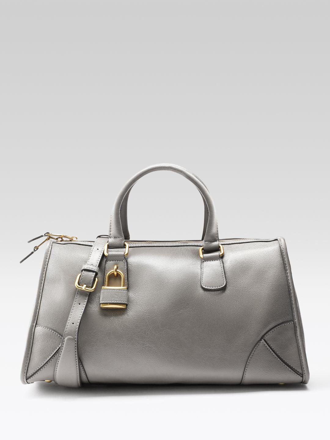 Buy MANGO Structured Handheld Bag With Lock Detail - Handbags for Women ...
