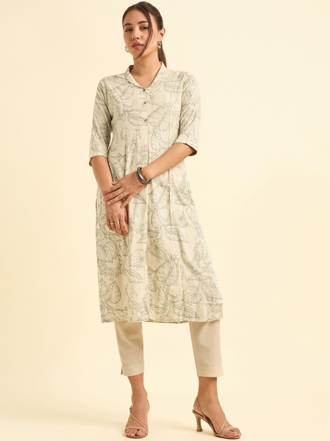 Buy Vismay Botanical Printed Kurti - Kurtis for Women 38238721 | Myntra
