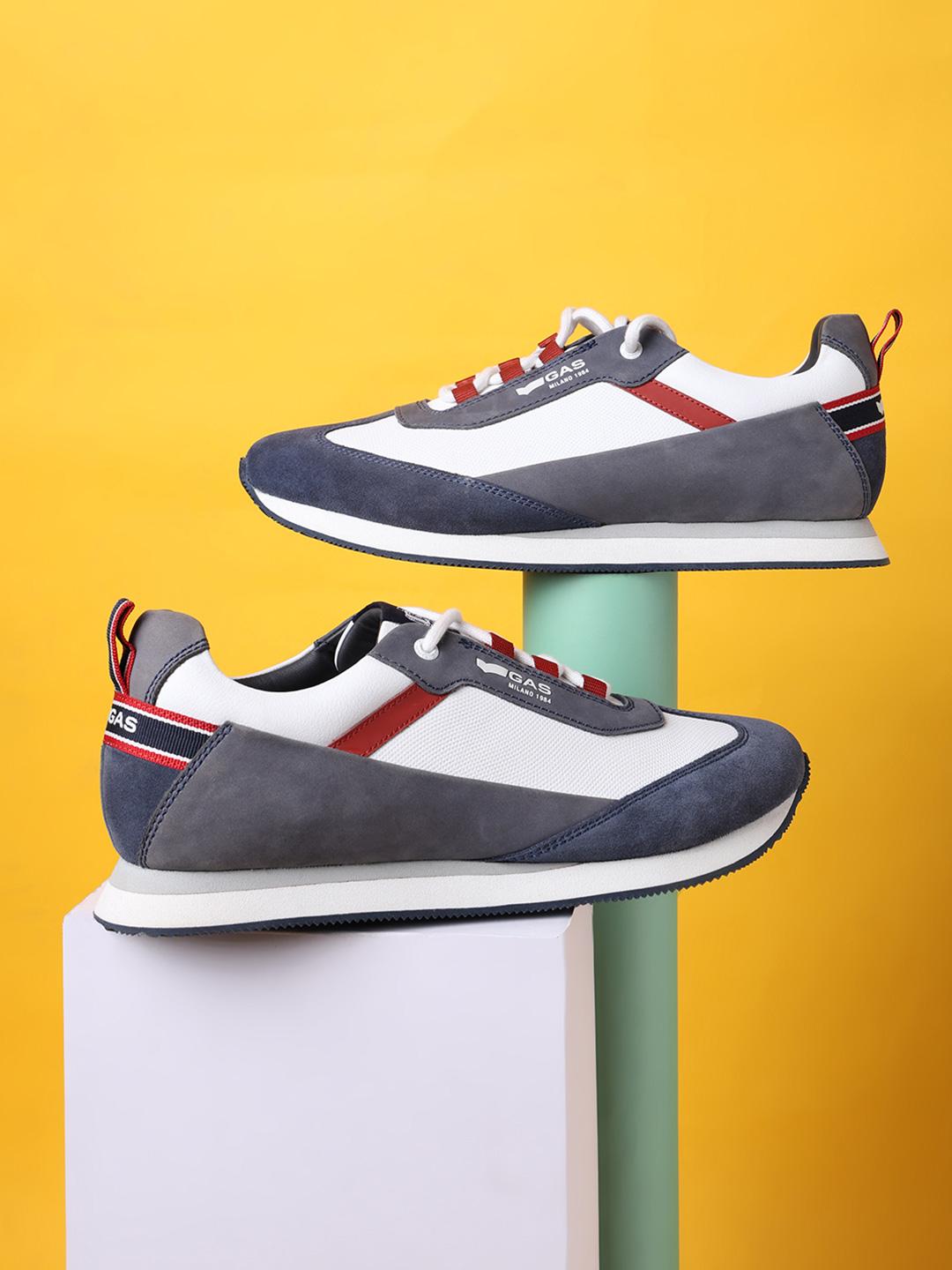 Buy GAS Men Leather Sneakers - Casual Shoes for Men 36935487 | Myntra