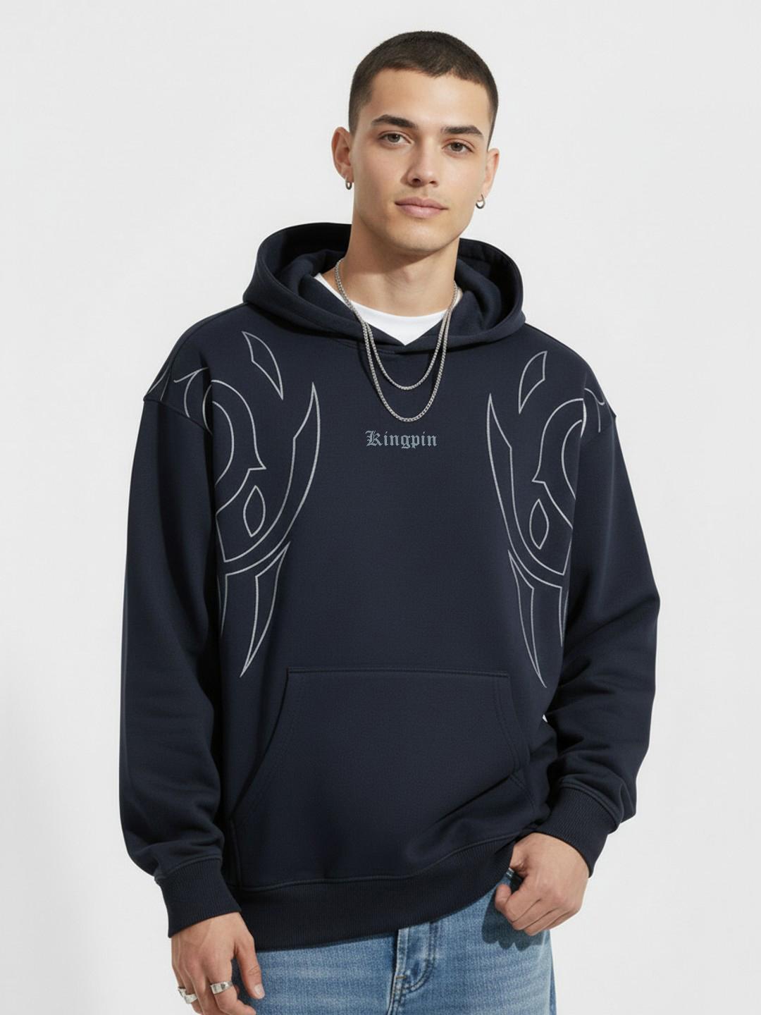 Buy Kingpin Graphic Printed Hooded Sweatshirt - Sweatshirts for Men ...