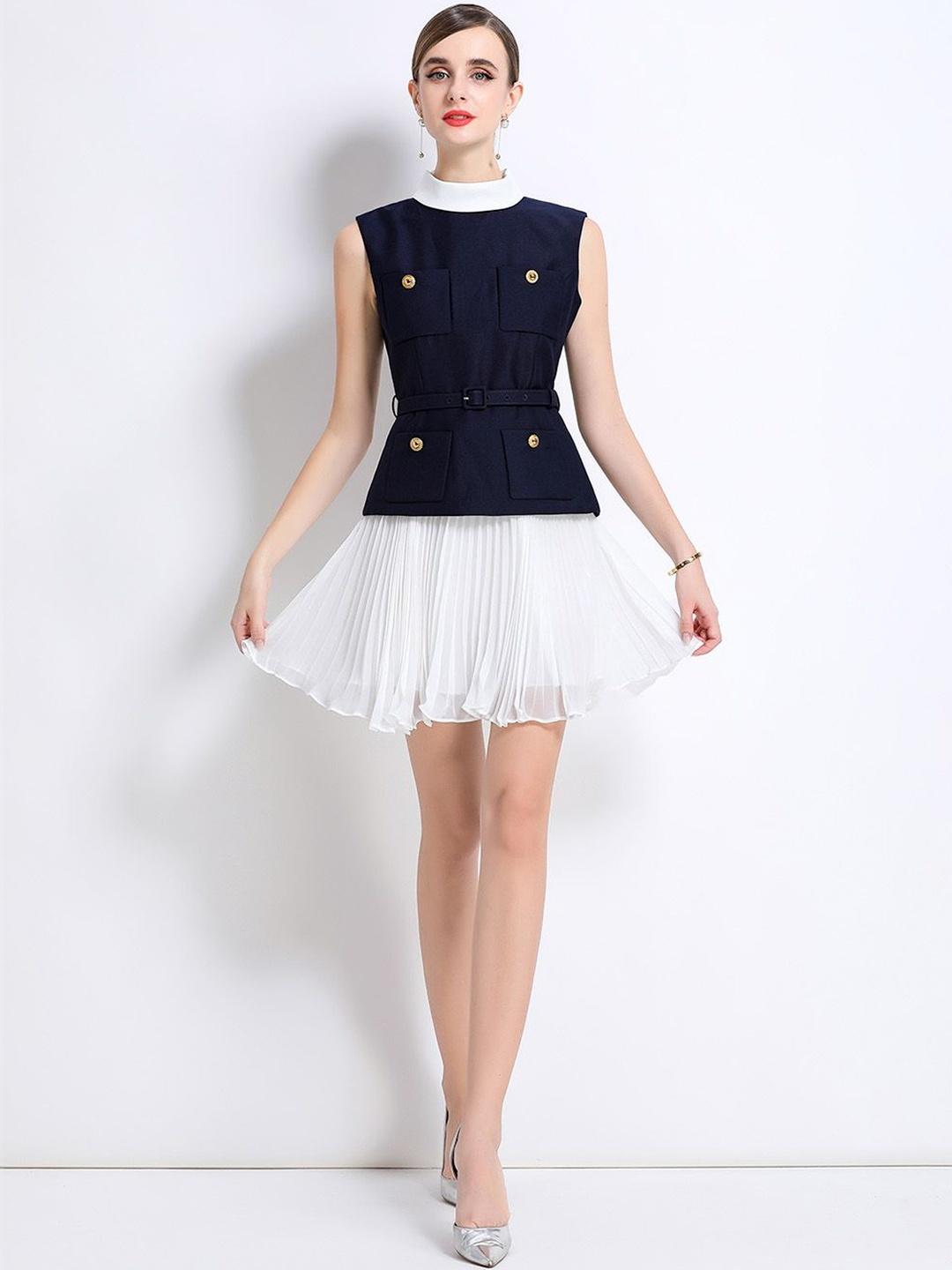 Buy JC Collection Colourblocked Fit & Flare Dress - Dresses for Women ...