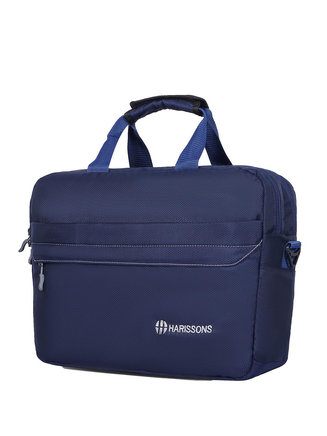 Buy Harissons Unisex Navy Blue 15 Inch Laptop Bag - Laptop Bag for ...