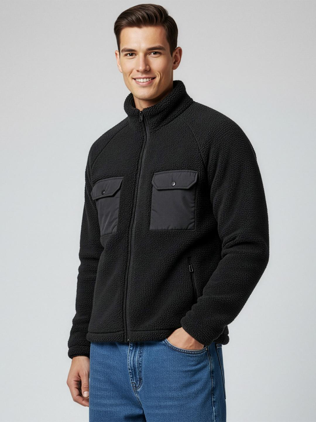 Buy HERE&NOW Men Acrylic Jacket - Jackets for Men 33320905 | Myntra