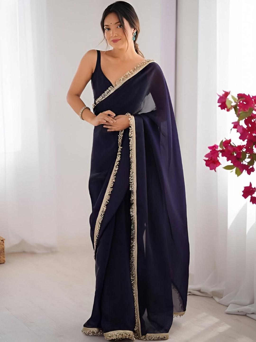 Buy PAYAL CREATION Satin Saree - Sarees for Women 38304671 | Myntra