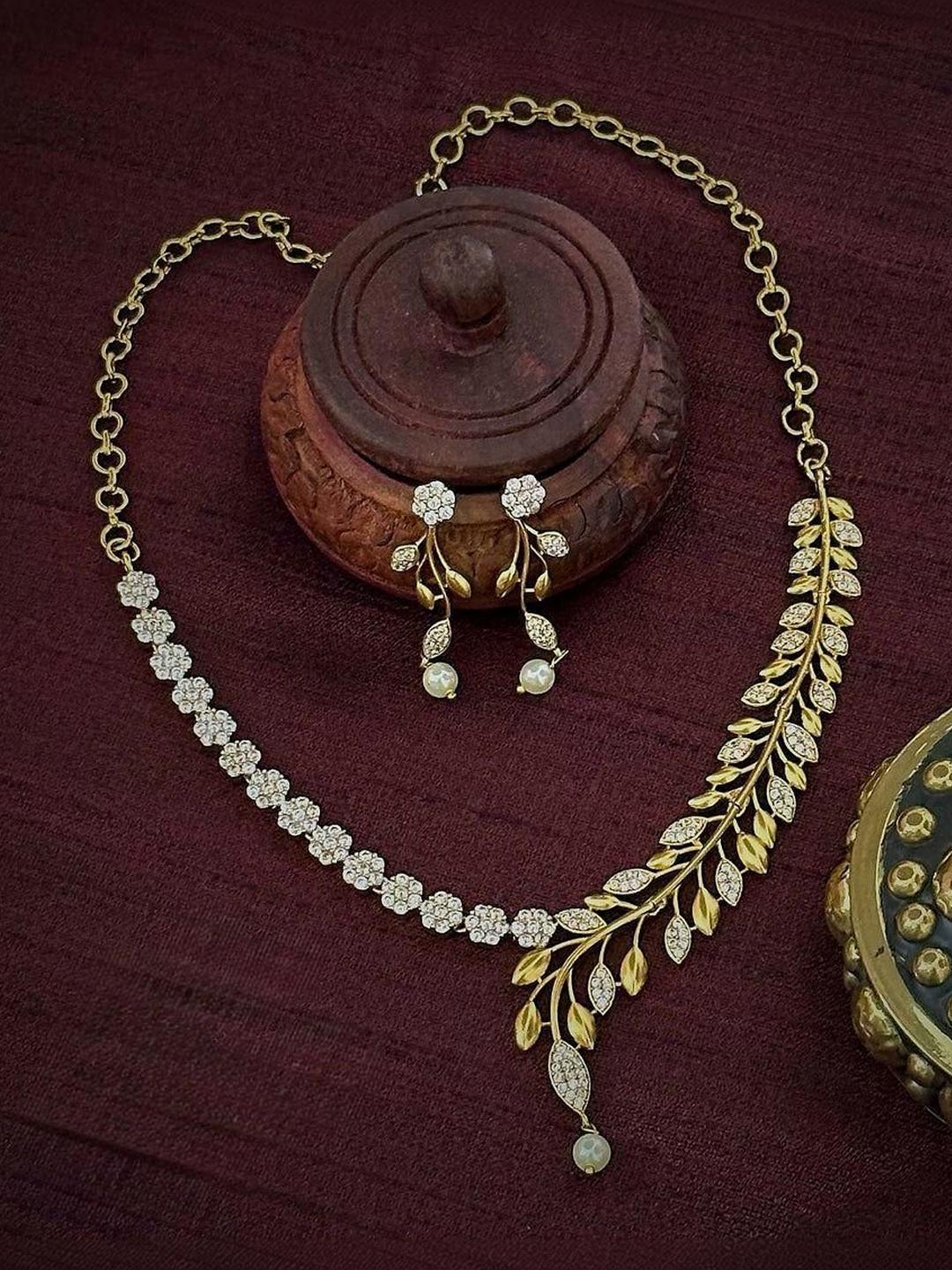 Buy Super Weston Gold Plated Stone Studded Jewellery Set - Jewellery ...