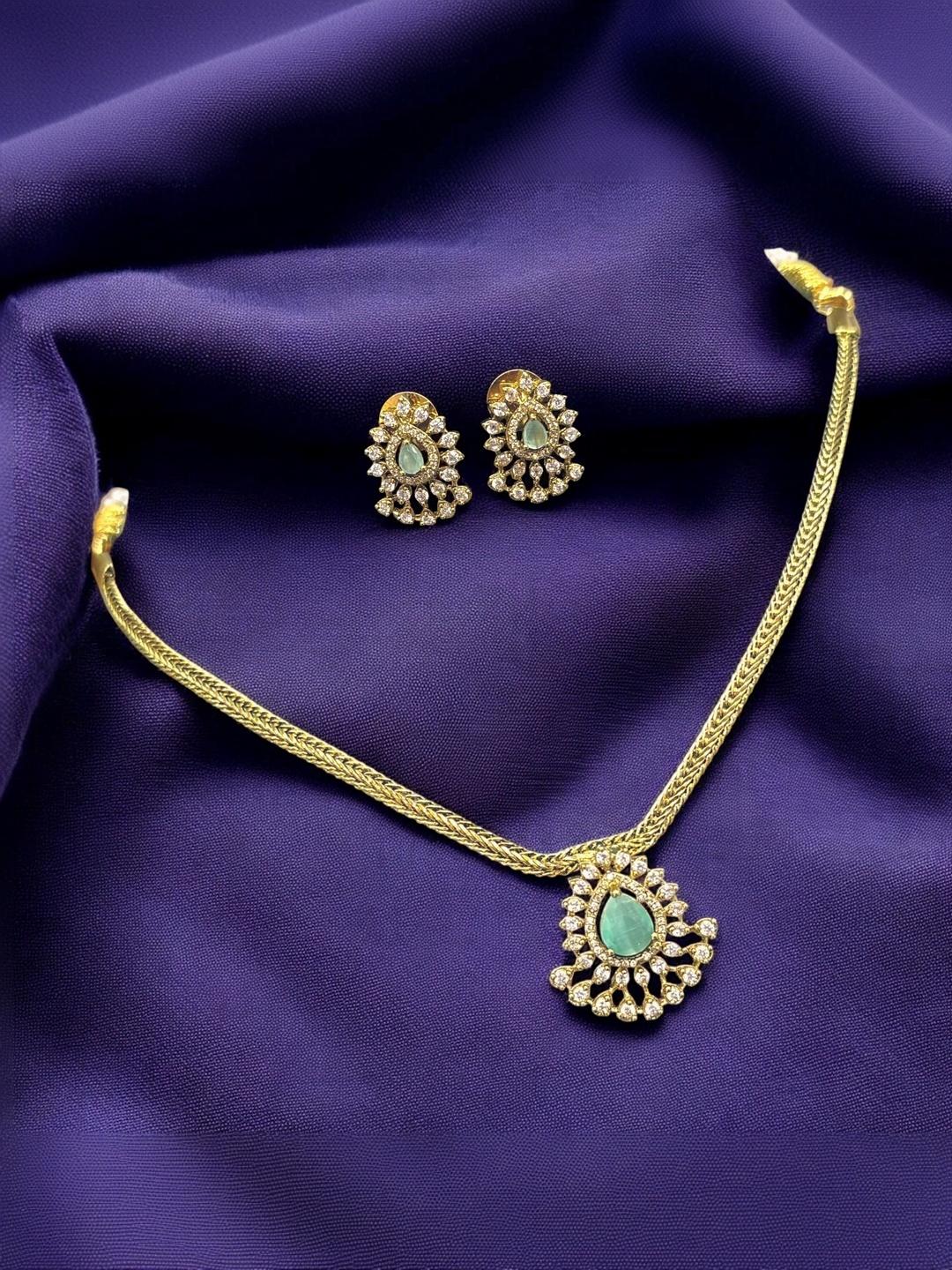 Buy Super Weston Gold Plated Stone Studded Jewellery Set - Jewellery ...