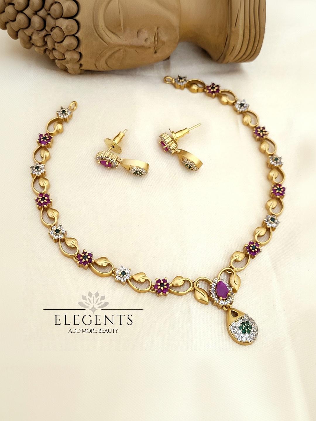 Buy Super Weston Gold Plated Stone Studded Jewellery Set - Jewellery ...