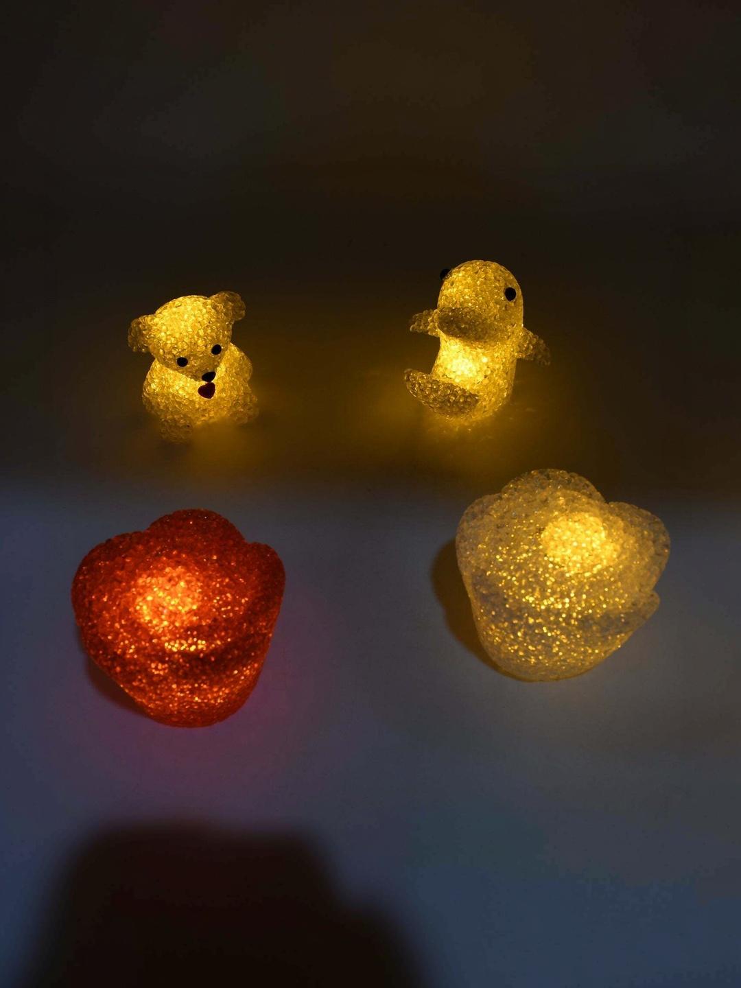 Buy DeoDap Multicoloured Textured Abstract Shaped Table Lamp - Table ...