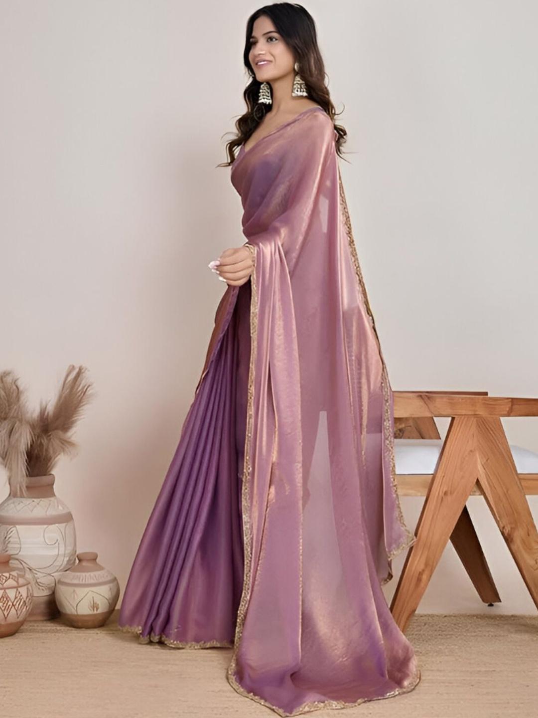 Buy PAYAL CREATION Zari Satin Saree - Sarees for Women 38317475 | Myntra