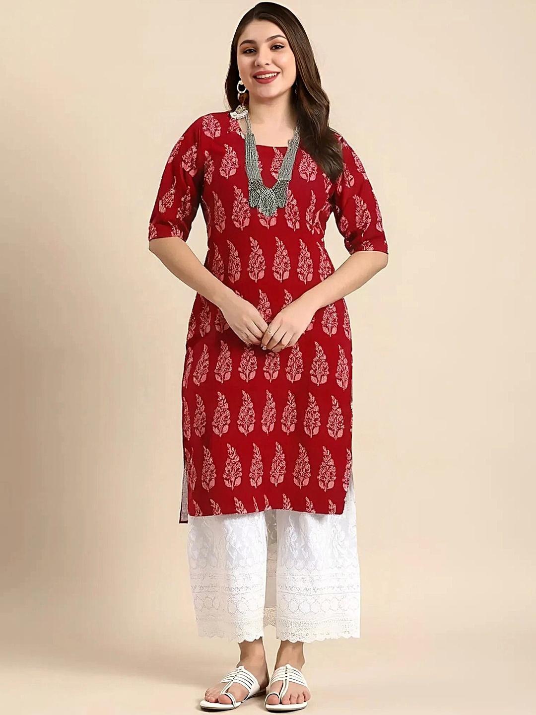 Buy Arangya Women Pack Of 4 Ethnic Motifs Printed Indie Prints Crepe ...