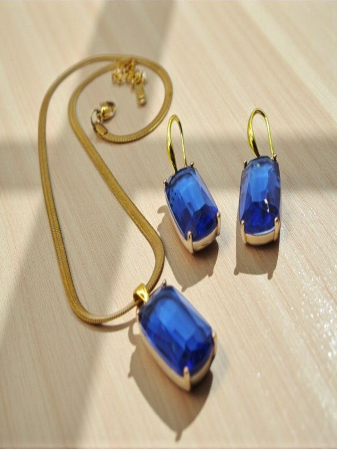 Buy SAPRAA TRENDS Stone Studded Jewellery Set - Jewellery Set for Women ...