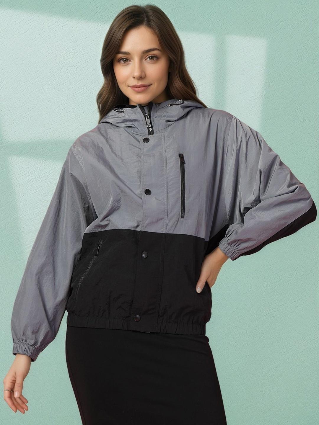Buy Mast & Harbour Women Colourblocked Windcheater Outdoor Tailored ...