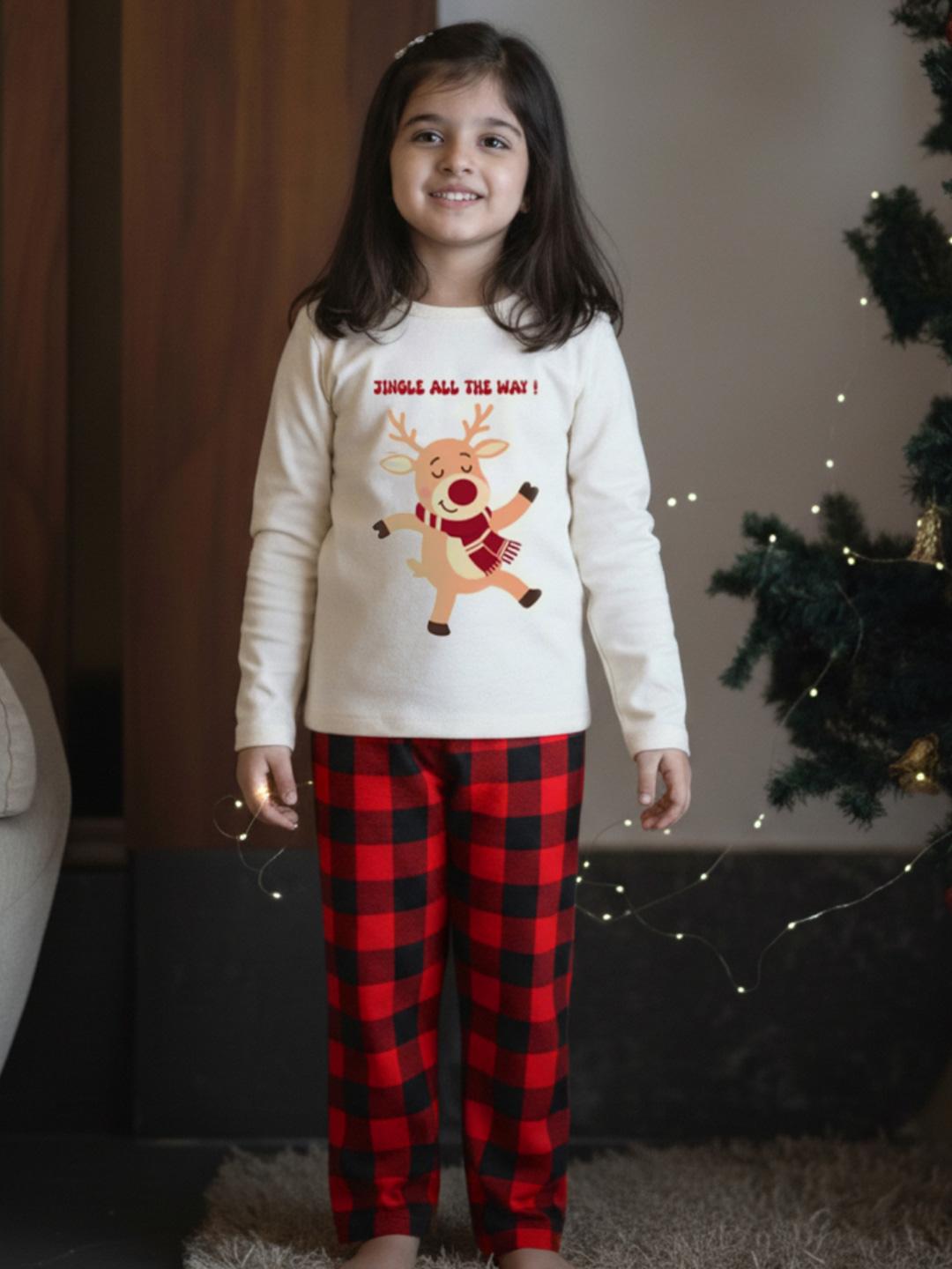 Buy Nap Chief Kids Unisex Jingle All The Way Flannel Printed Pure ...