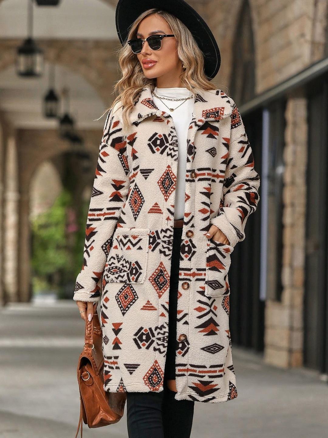 Buy Oh Rare Printed Over Coat - Coats for Women 37734090 | Myntra