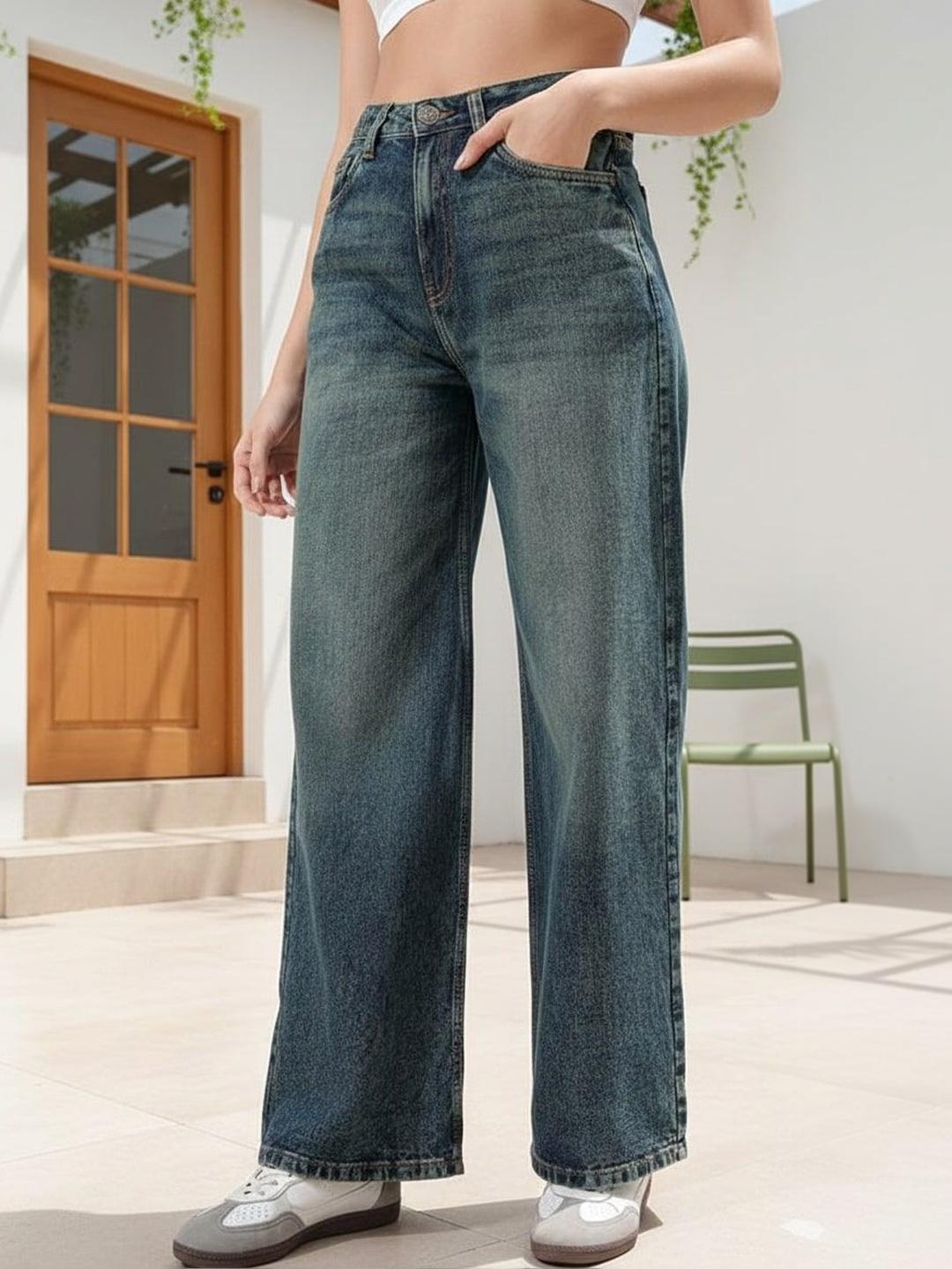 Buy R.Code By The Roadster Life Co. Women Jean Relaxed Fit High Rise ...
