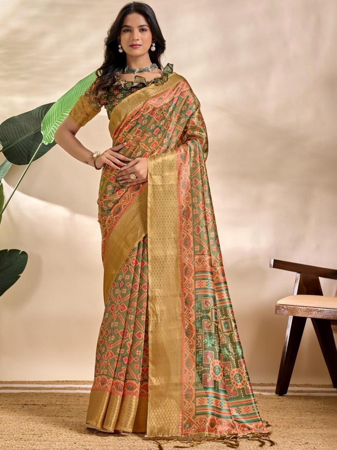 Buy ZARA STAR Woven Design Silk Blend Saree - Sarees for Women 37759576 ...