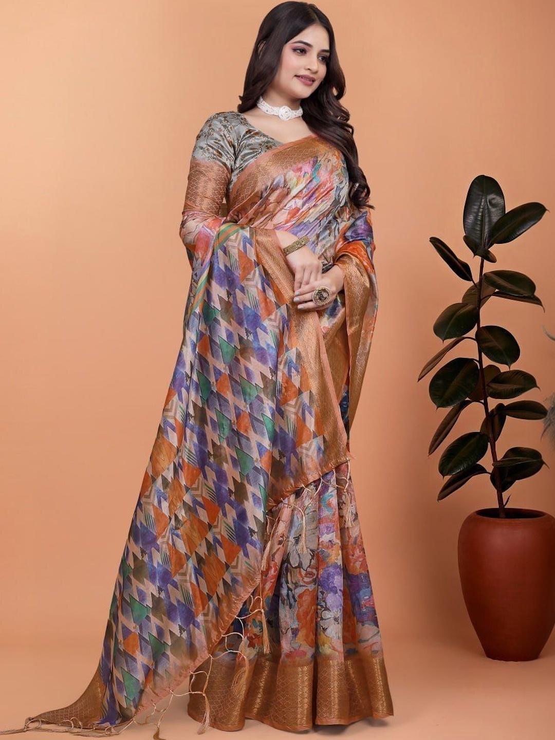 Buy ZARA STAR Silk Blend Saree - Sarees for Women 37759443 | Myntra