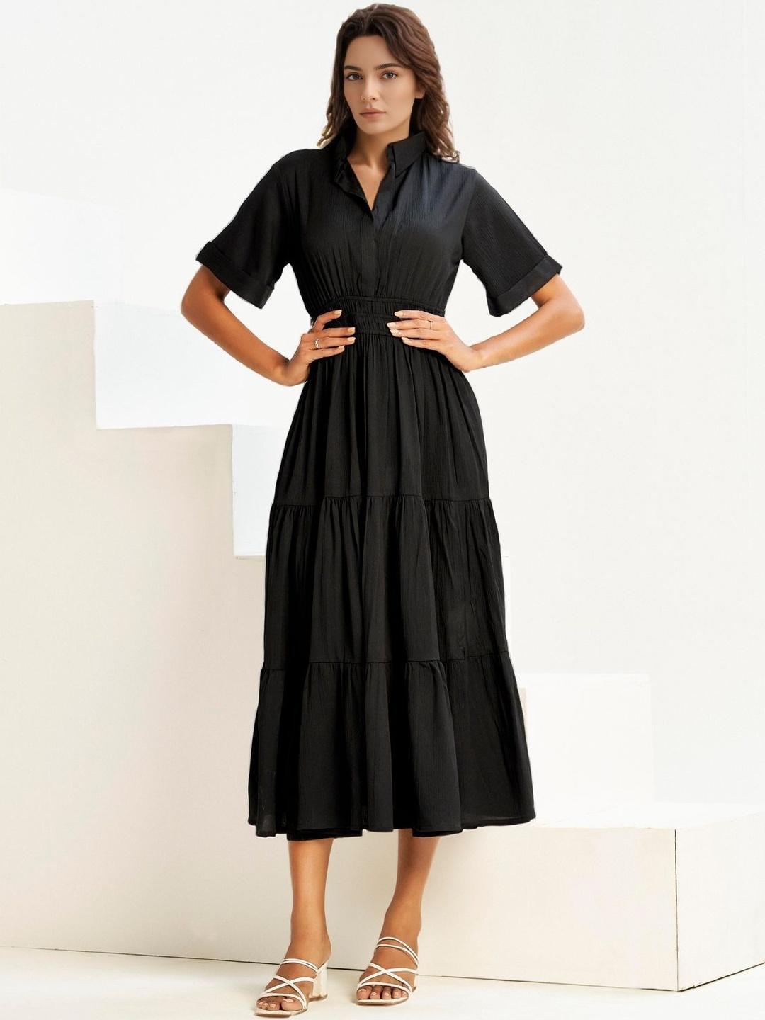Buy DressBerry Crepe A Line Midi Dress - Dresses for Women 37788889 ...