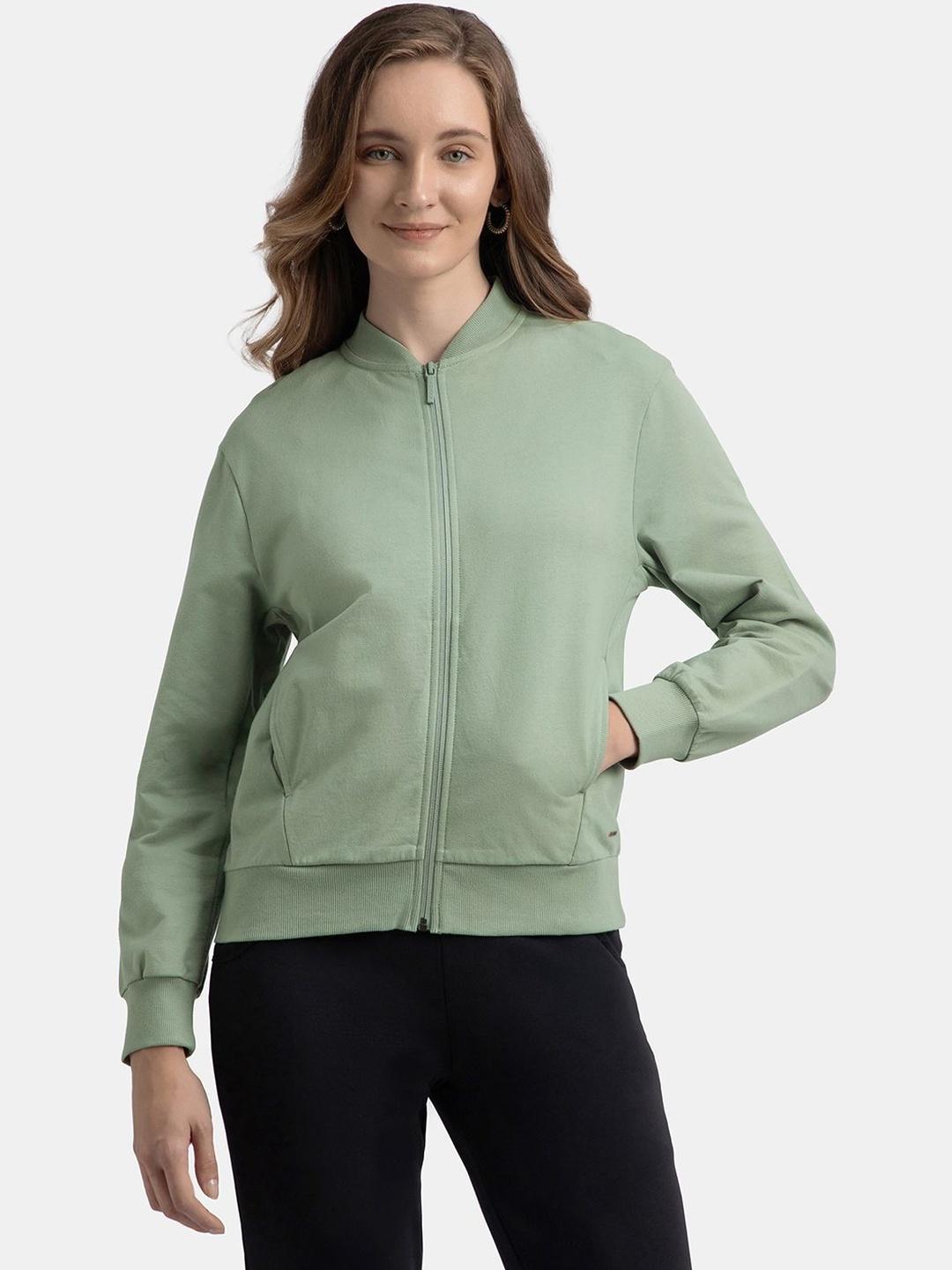 Buy Jockey Super Combed Cotton French Terry Drop Shoulder Styled Jacket ...