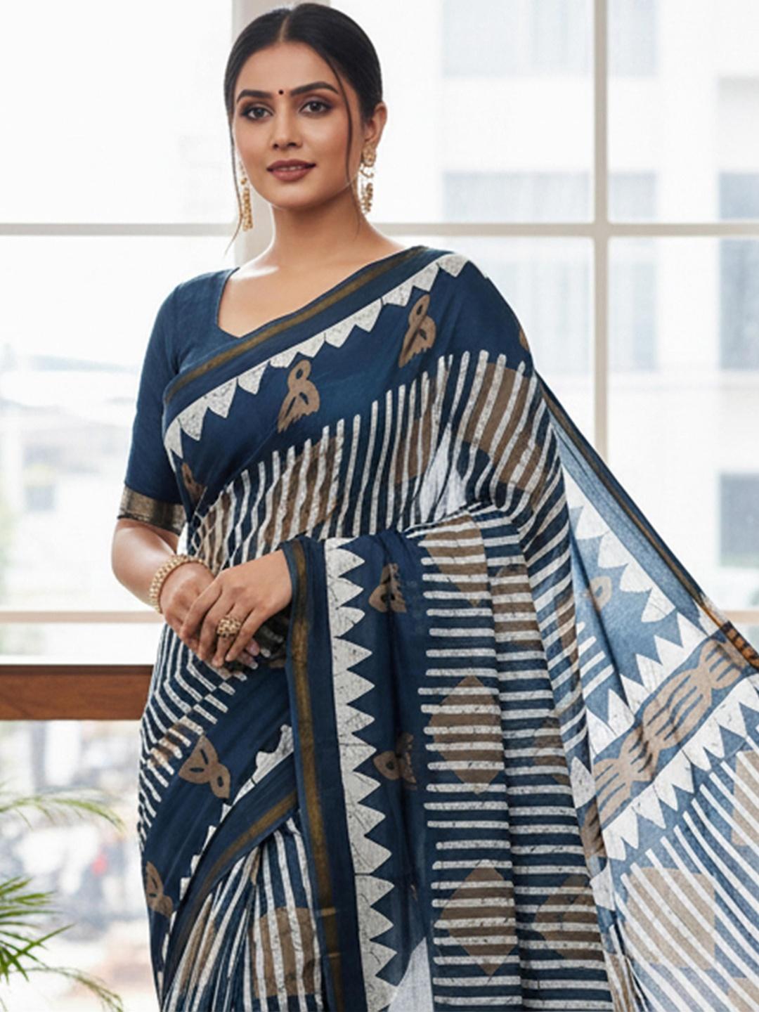 Buy GEN Z TRENDS Pure Cotton Saree - Sarees for Women 37808808 | Myntra