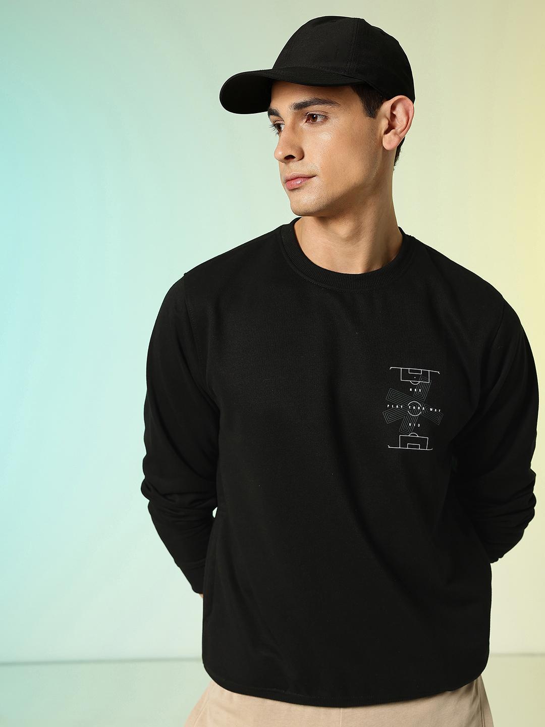 Buy HRX By Hrithik Roshan Round Neck Knitted Sweatshirt - Sweatshirts ...