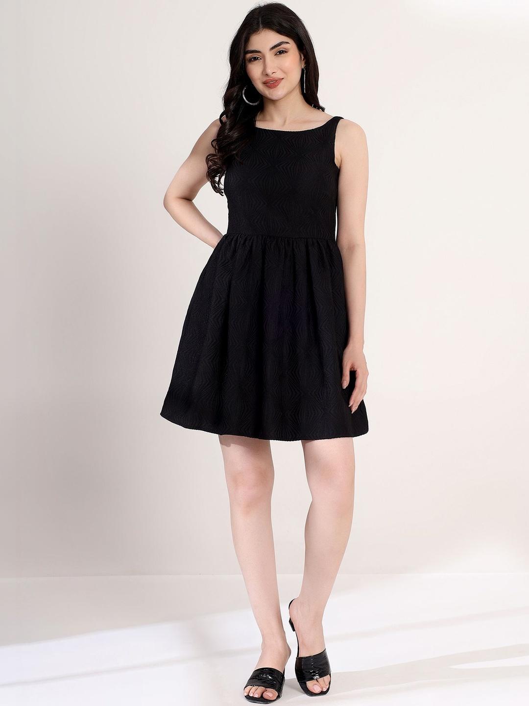 Buy Malta Jacquard Fit & Flare Dress - Dresses for Women 37829581 | Myntra