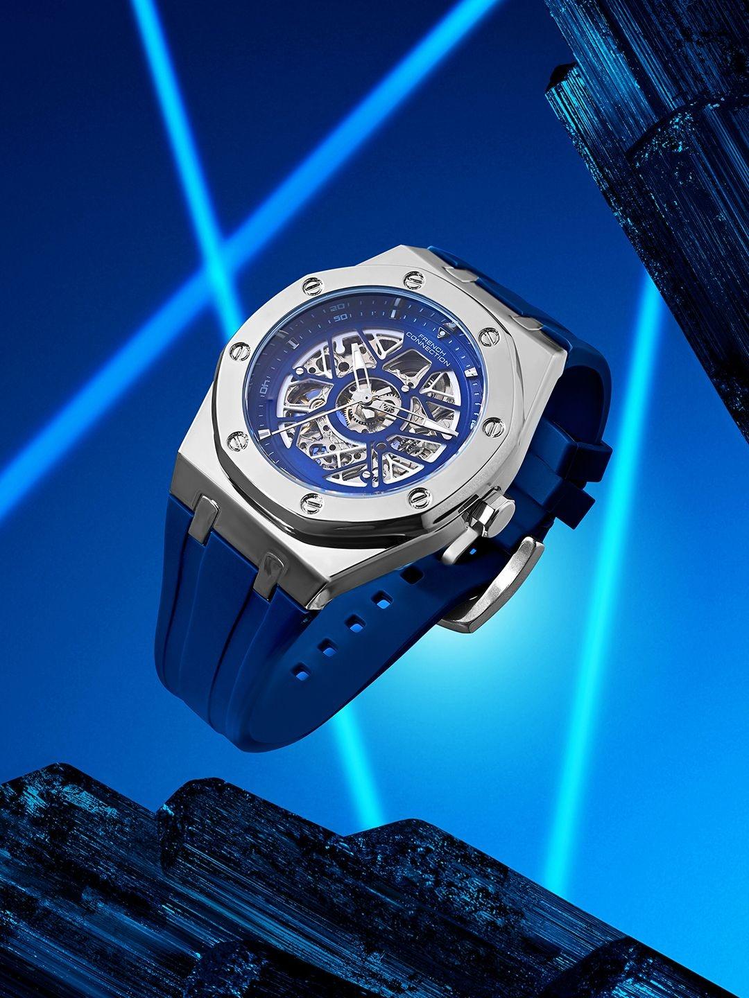 Buy French Connection Men Skeleton Dial & Straps Analogue Automatic ...