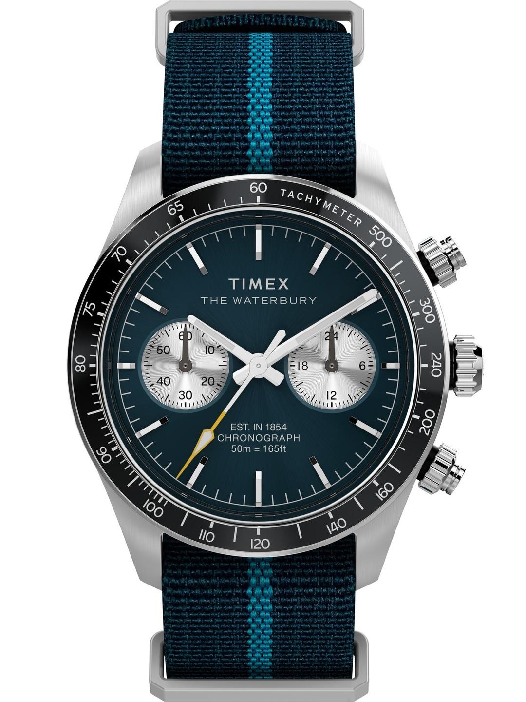 Buy Timex Waterburry Round 39mm Blue Dial Analog Men Watch TW2Y39000IK ...