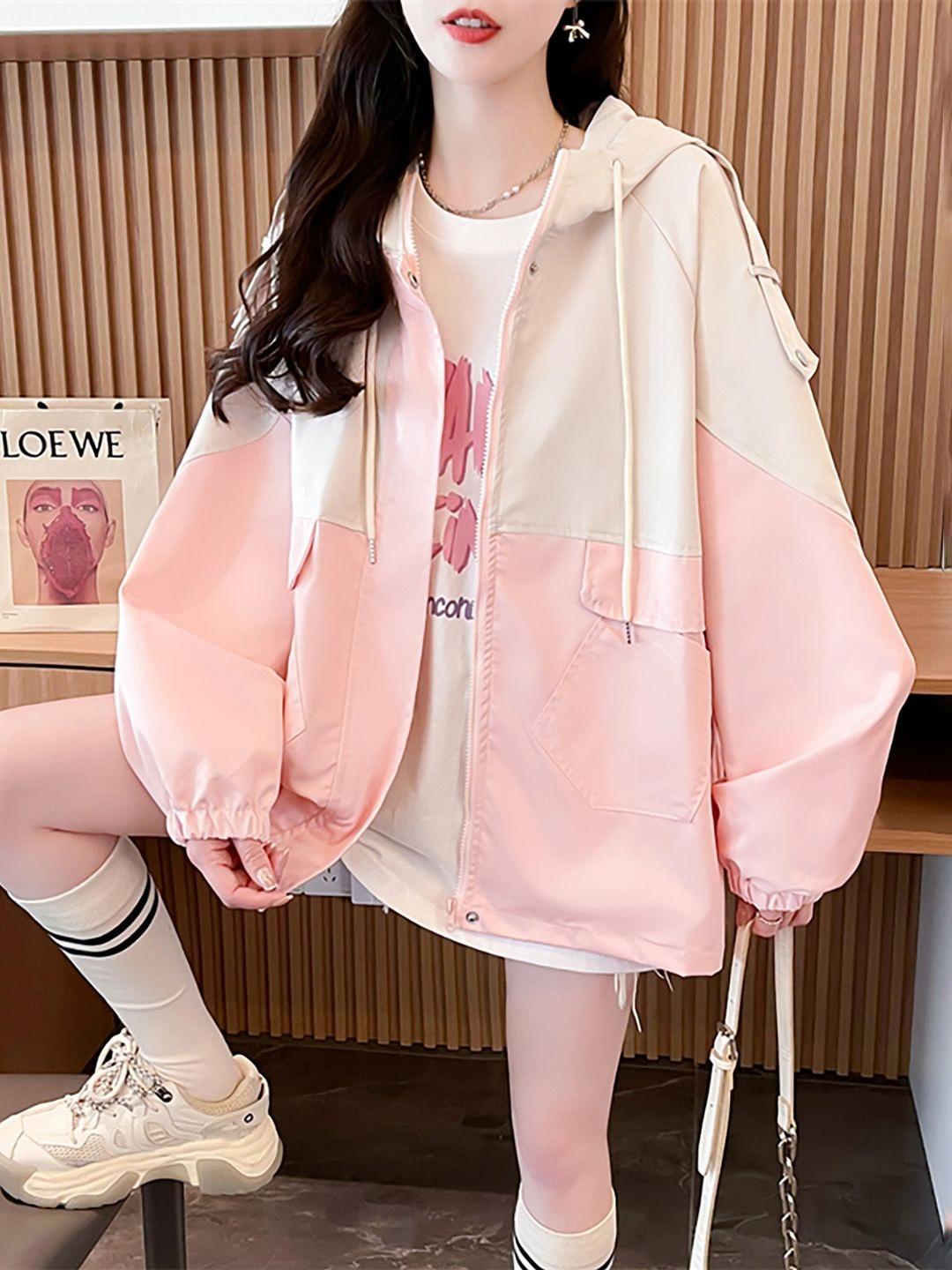 Buy JC Mode Women Colourblocked Lightweight Woven Jacket - Jackets for ...