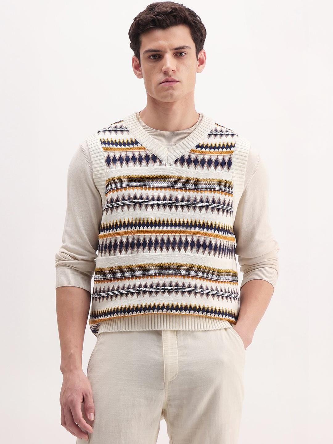 Buy RARE RABBIT Men Printed Sweater Vest - Sweaters for Men 37829198 ...