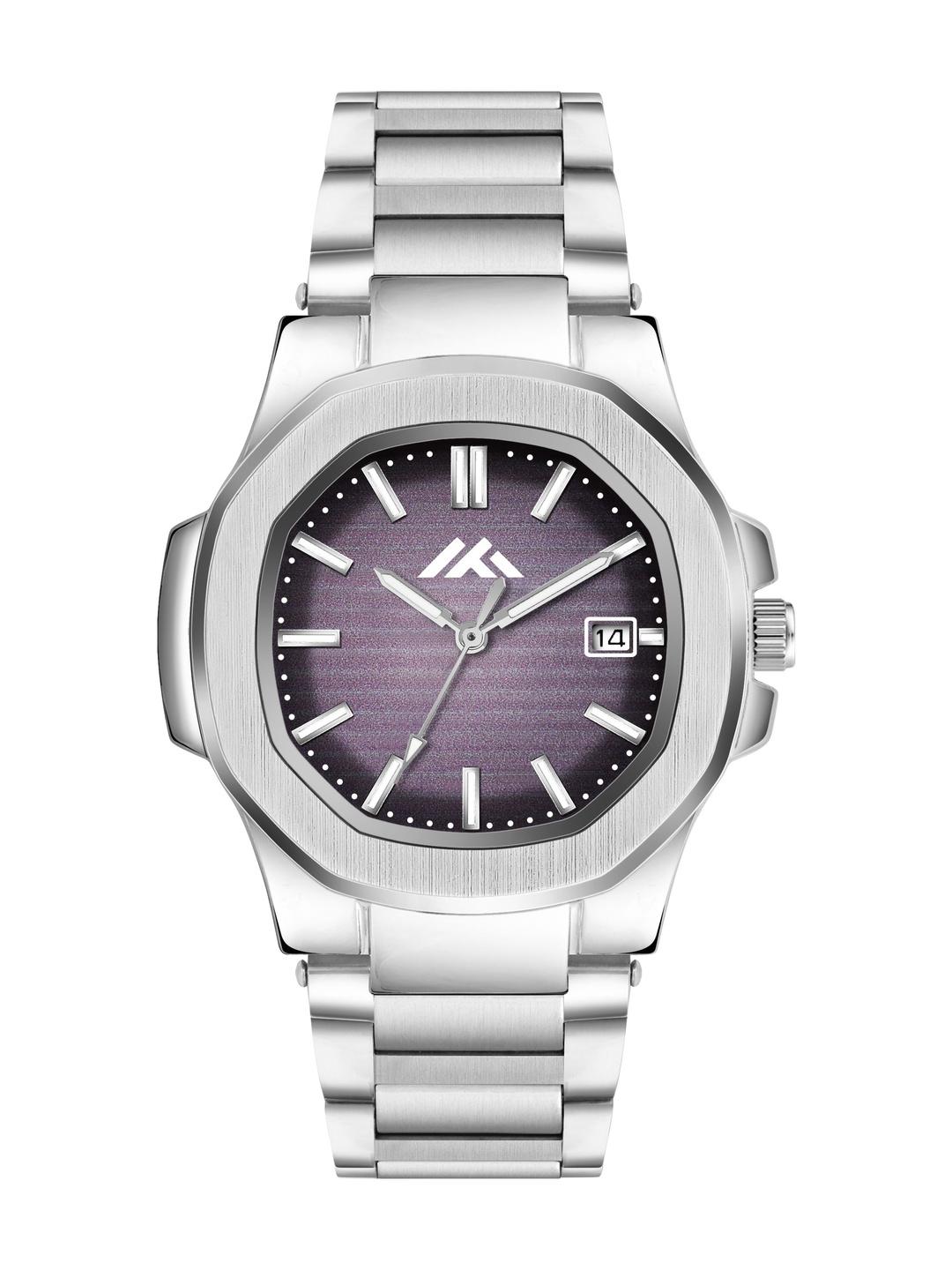 Buy LUXURIT Men Patterned Dial & Stainless Steel Straps Analogue Date ...