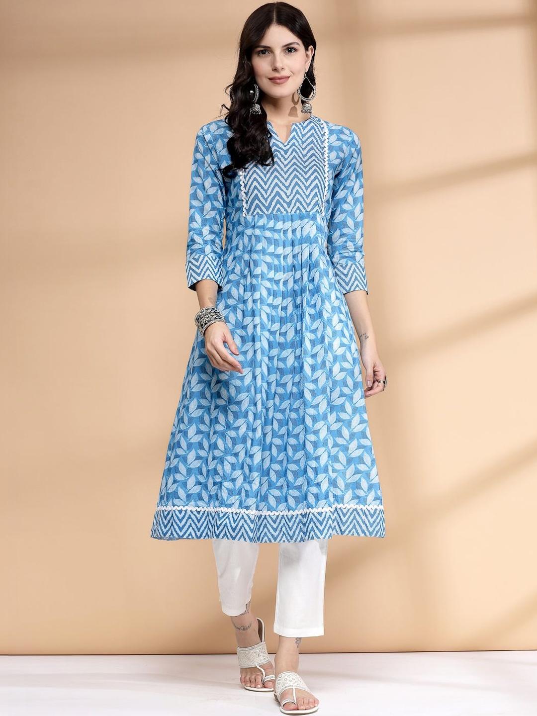 Buy LARGISH Women Floral Printed Floral Kurta - Kurtas for Women ...