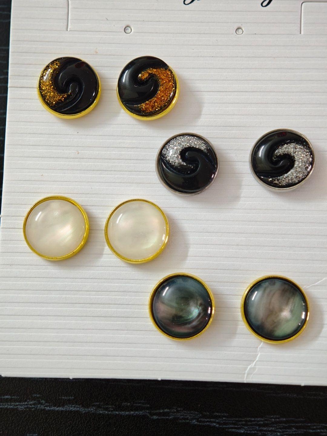 Buy SAPRAA TRENDS Set Of 4 Gold Plated Artificial Stones Studded ...