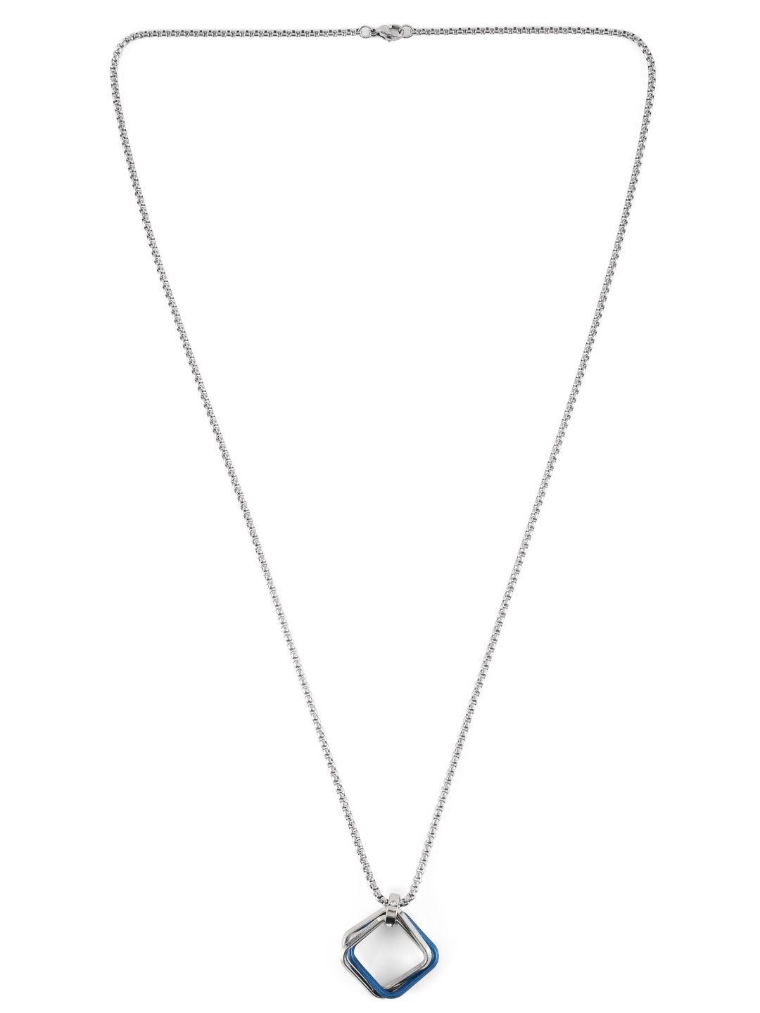 Buy KPOP Men Silver Plated Stainless Steel Necklace - Necklace And ...