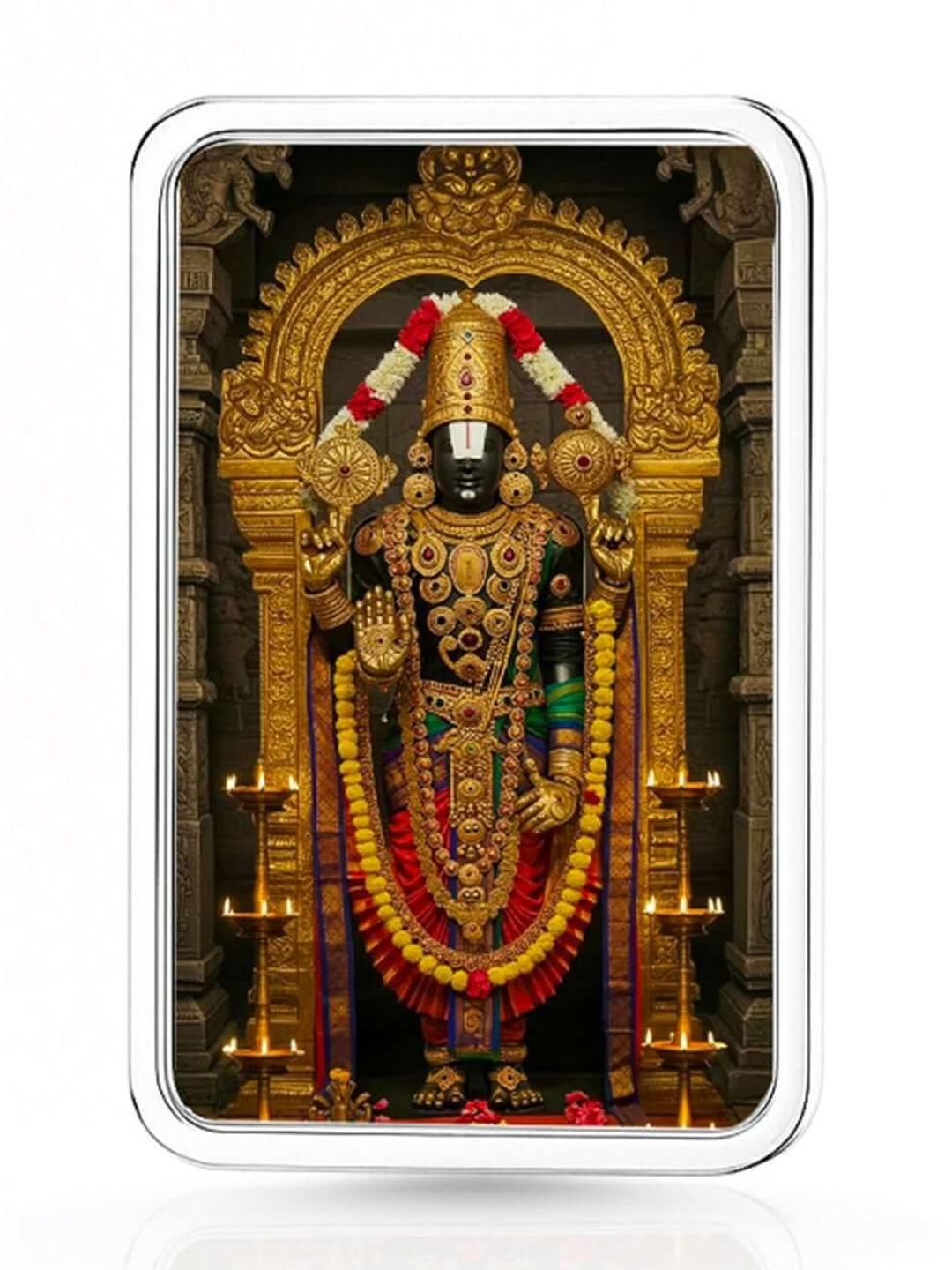 Buy Nipura Balaji 999 Sterling Silver Lord Balaji Coin 10gm - Silver ...