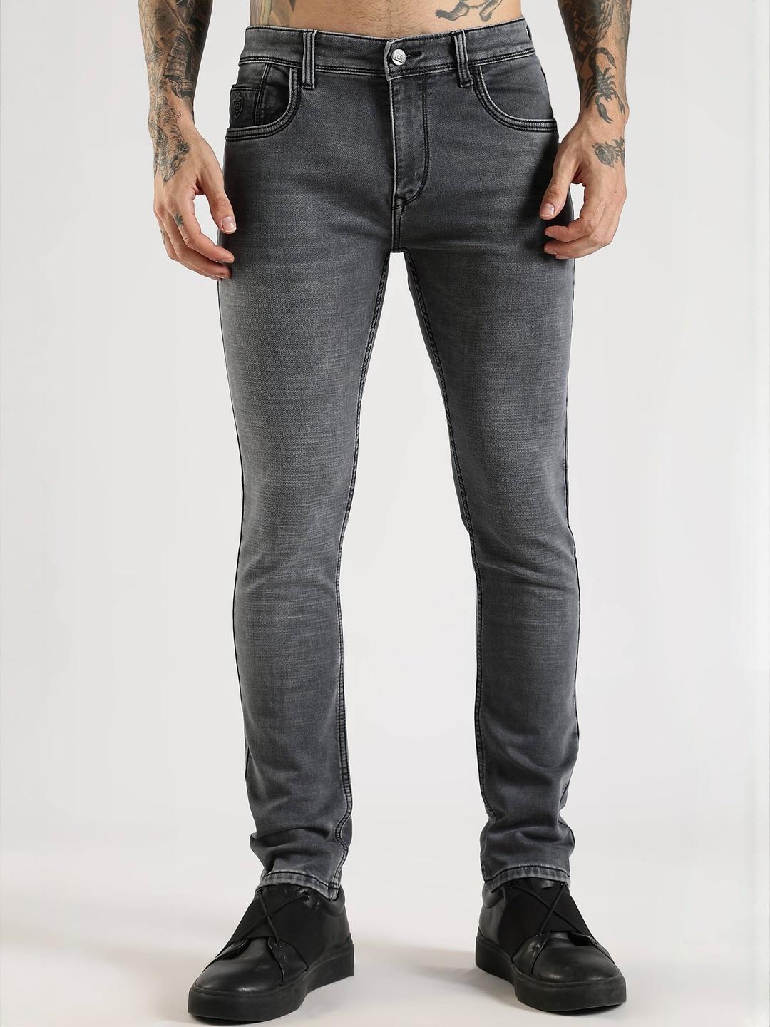 Buy COOL COLORS Men Relaxed Fit Mid Rise Light Fade Stretchable Denim ...