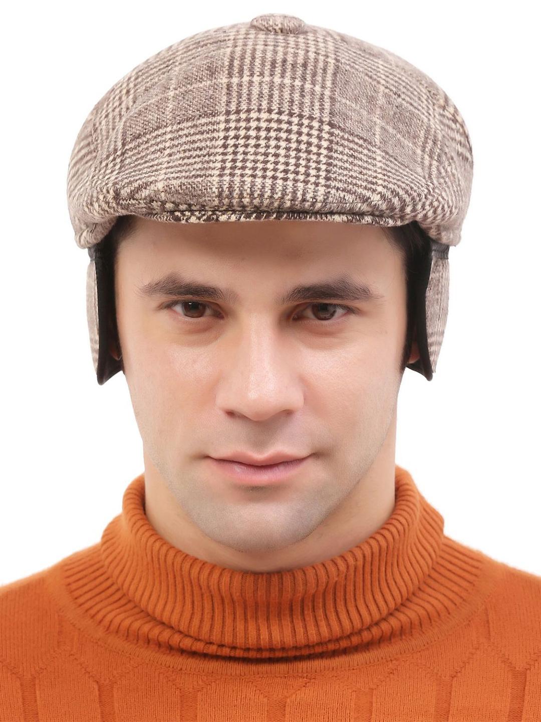 Buy Moda Rapido Men Printed Woollen Ascot Cap - Caps for Men 37453515 ...